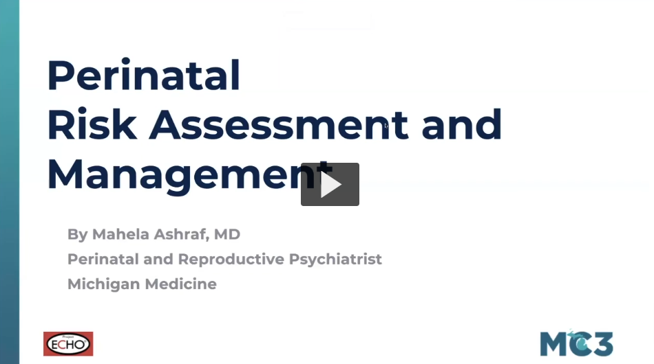 Project ECHO: Perinatal Risk Assessment and Management (22 minutes ...